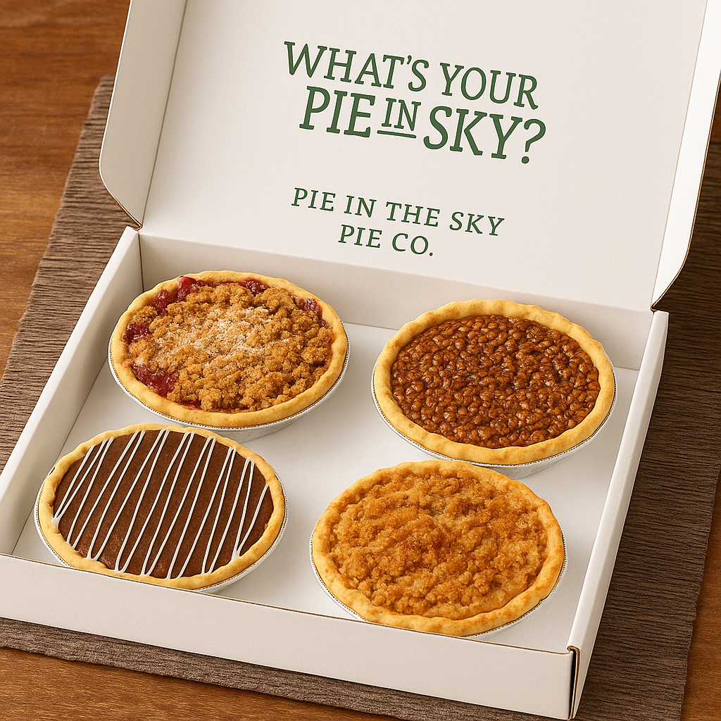 Whole Pie + Mini Pies Sampler | Fresh-Baked | Pie in the Sky Pie Co.